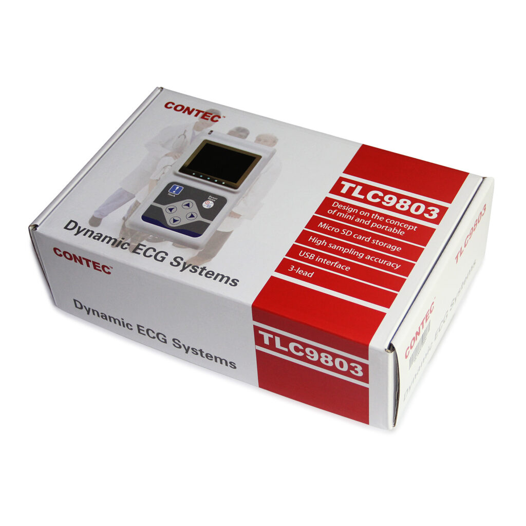 Handheld 24 Hours 3 Channel ECG EKG Holter Monitor System CONTEC ...