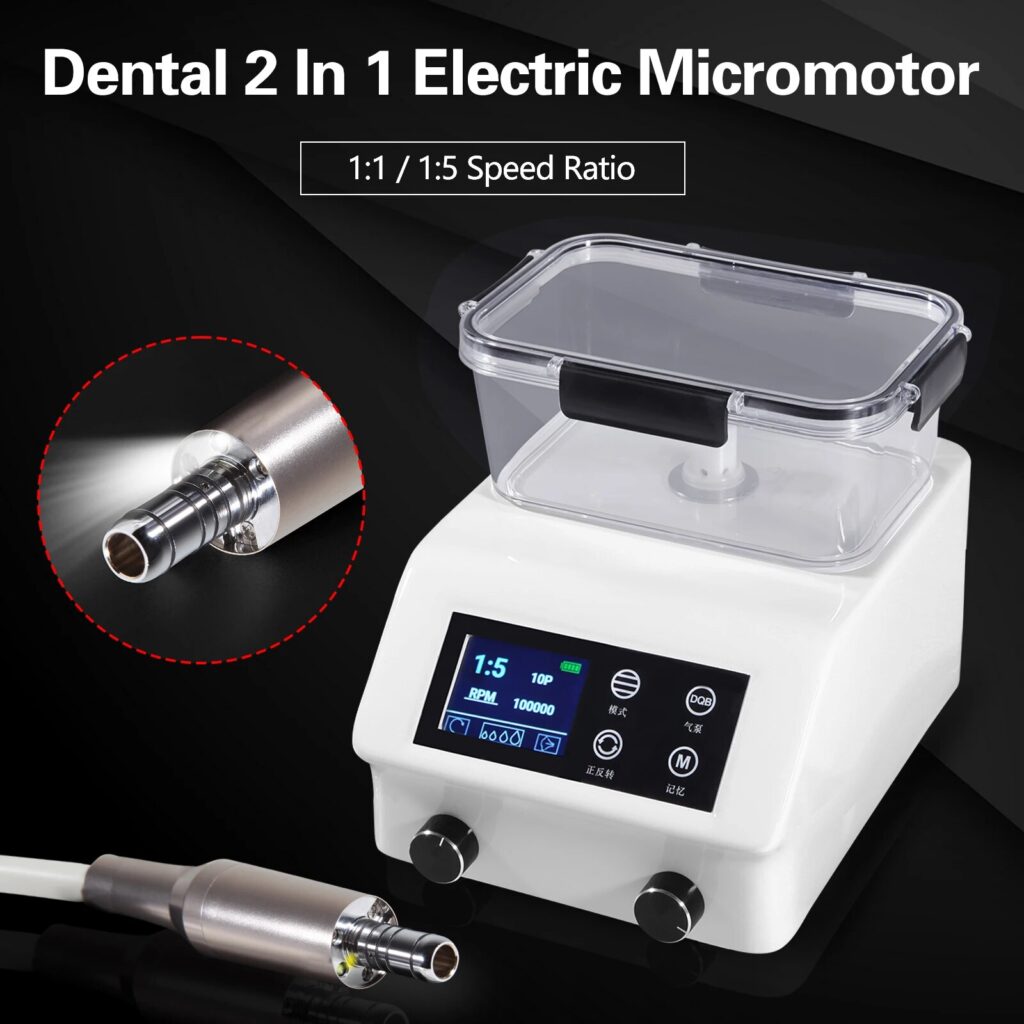 Dental Electric Brushless Micromotor Fiber Optic LED Motor Handpiece ...