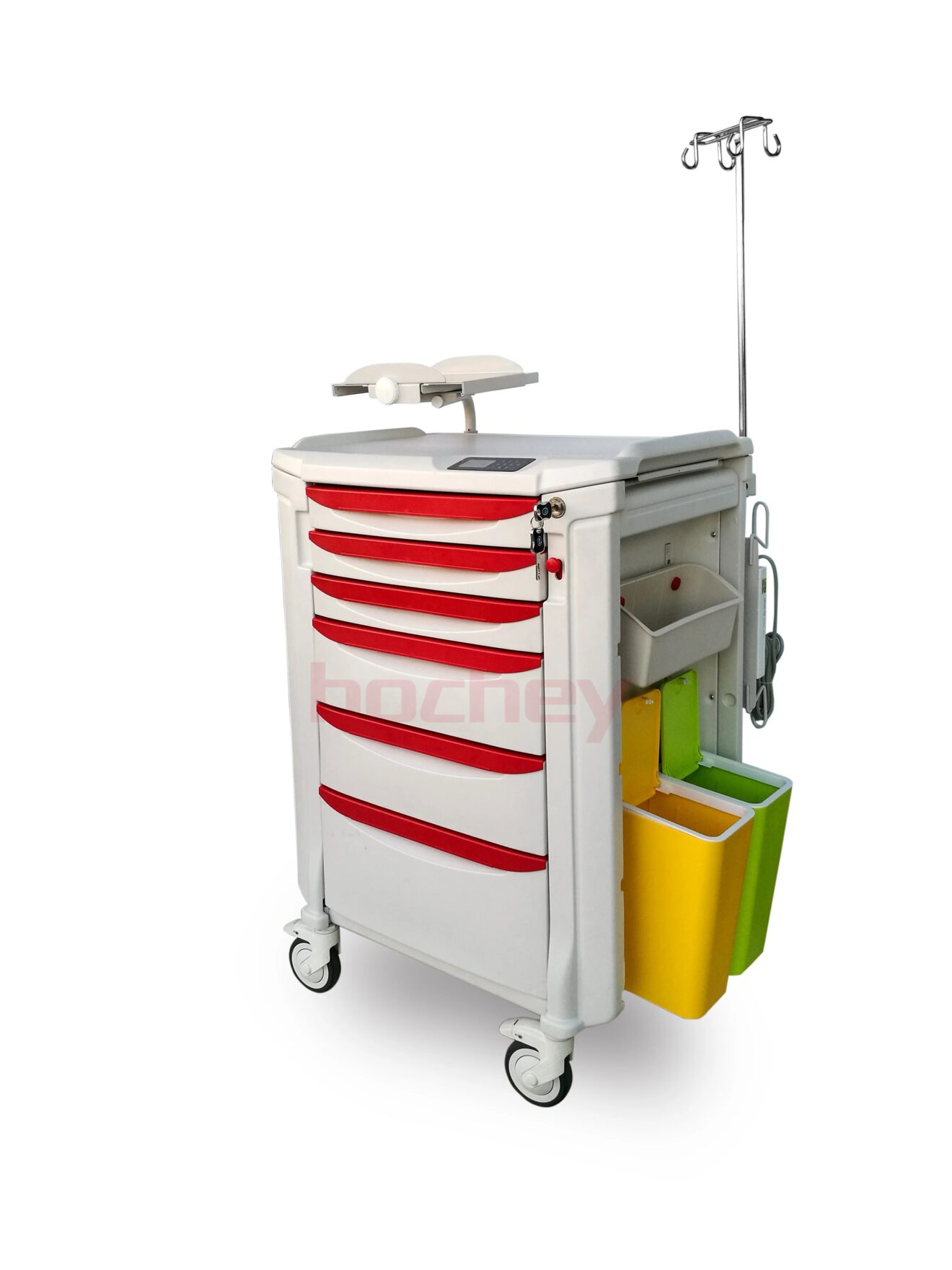 MEDICAL hospital trolley 5 drawers anesthesia emergency crash medicine ...